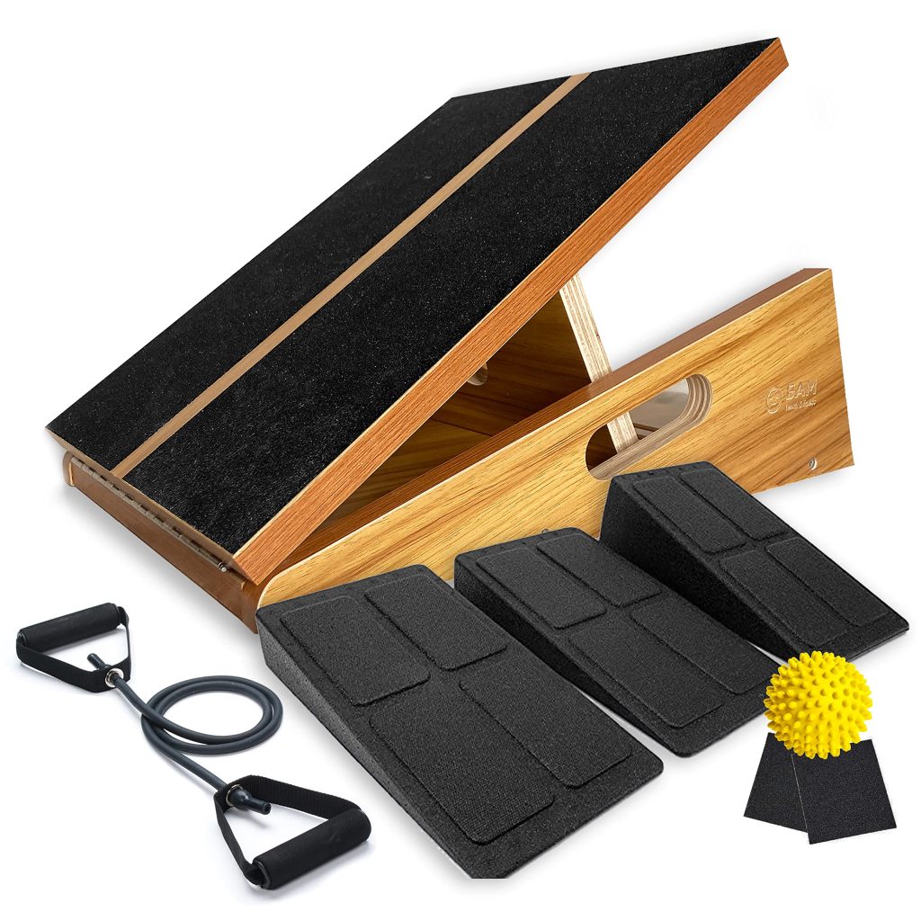 How to use a slant board or calf stretcher for plantar fasciitis - BAM ...